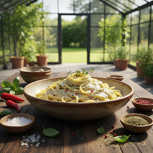Pasta with Herbes de Provence Cream Sauce – The Spice Way - Nature with ...