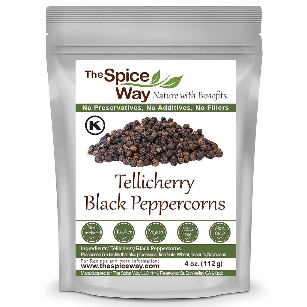 Tellicherry Black Peppercorns – The Spice Way - Nature with Benefits